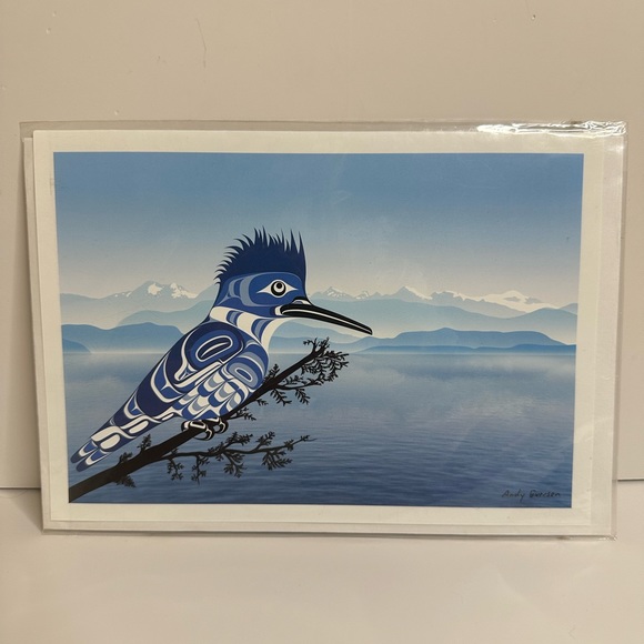 Vintage | Art | Majestic Art Print By First Nations Artist Andy Everson Kingfisher | Poshmark